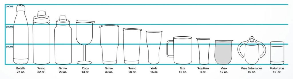 Vaso de Acero Inoxidable 12 oz. - Everest Fort